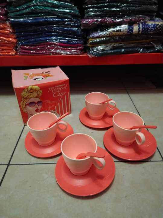 gelas cangkir moment cup with gift box tupperware | Lazada Indonesia