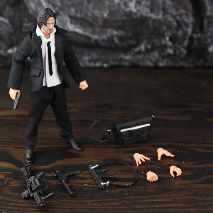 John Wick 6" Action Figure Professional Killer Assassin Clothes Black ...