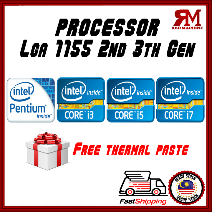 Intel 2nd 3th Gen Processor 1155 Socket Lga 1155 i3 i5 i7 Pentium | Lazada