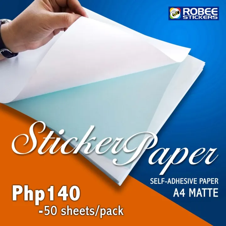 Sticker Paper Matte Self Adhesive | Lazada PH