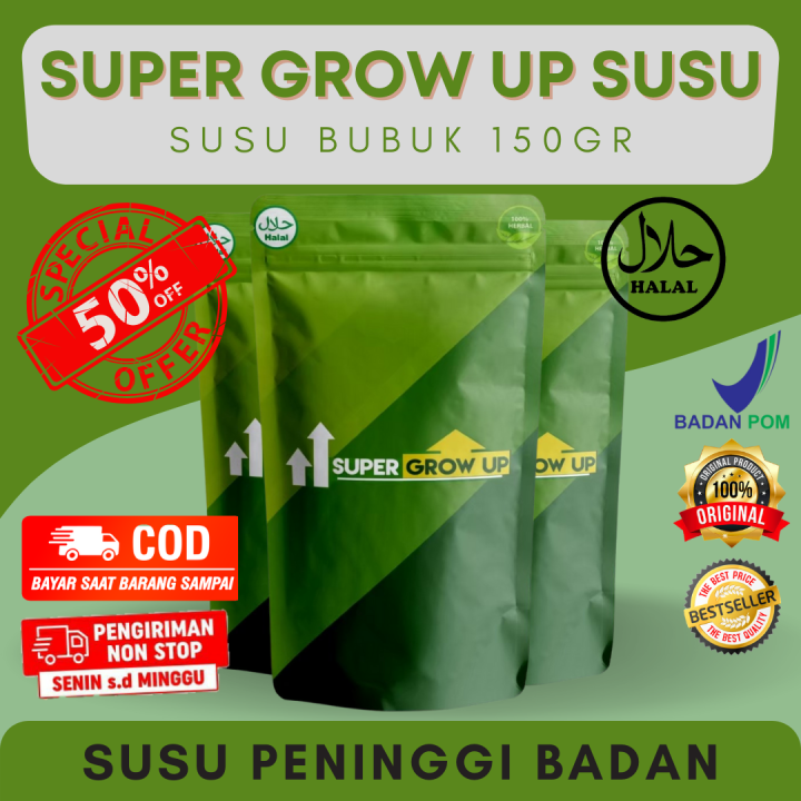 [PROMO 50%] SUPER GROW UP SUSU – Peninggi Badan Original Terlaris ...