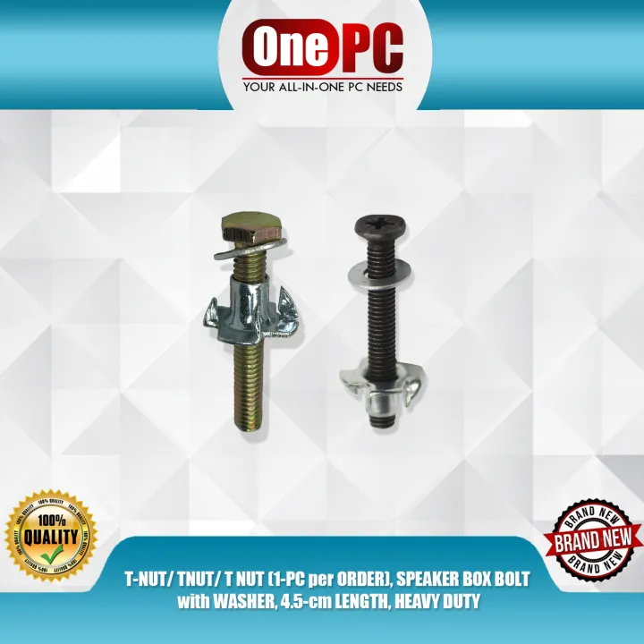 T-NUT/ TNUT/ T NUT (1-PC per ORDER), SPEAKER BOX BOLT with WASHER, 4.5 ...