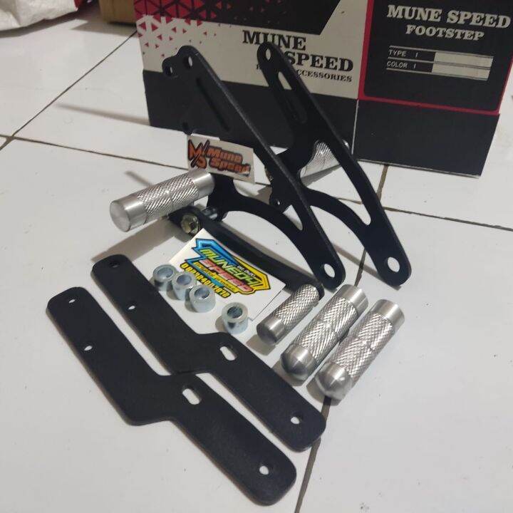 Footstep Underbone MX KING 150 costume plat besi +breket step 100%pnp ...