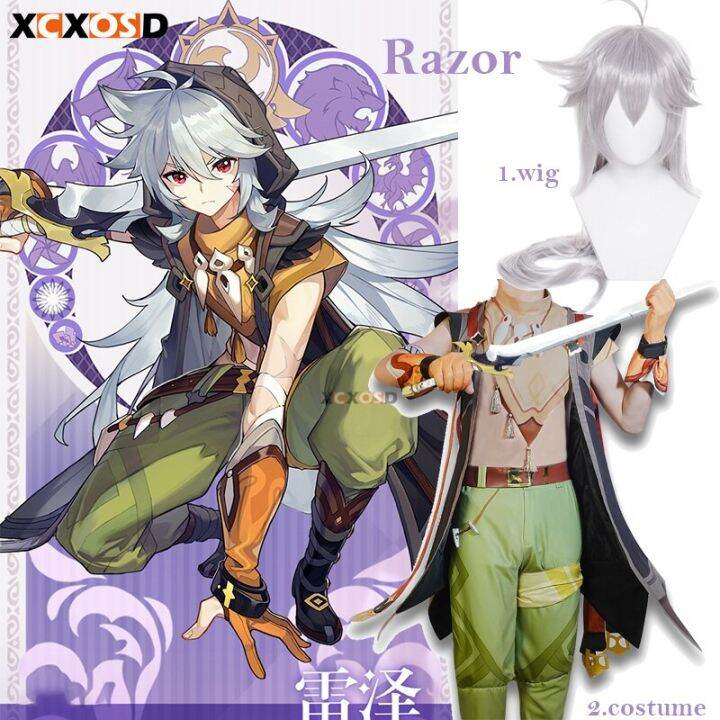 XCXOSD Genshin Impact Razor Cosplay Costumes Game Character Outfit New ...
