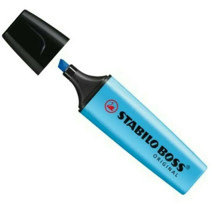 Stabilo Boss Warna Biru Highlighter Stabillo | Lazada Indonesia