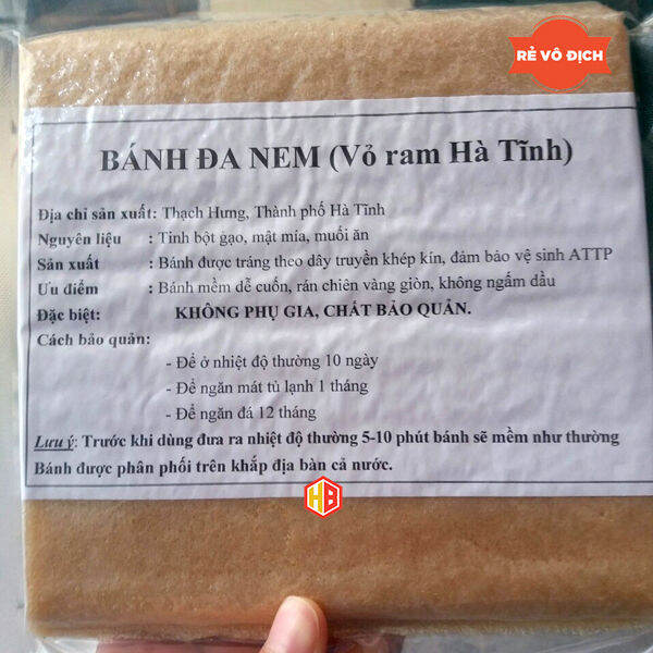 Combo 4 tập bánh đa nem loại đặc biệt, vỏ ram Hà Tĩnh, tâp 100 lá cuốn ...