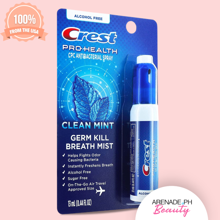 Crest Pro-Health CPC Antibacterial Spray Clean Mint Germ Kill Breath ...