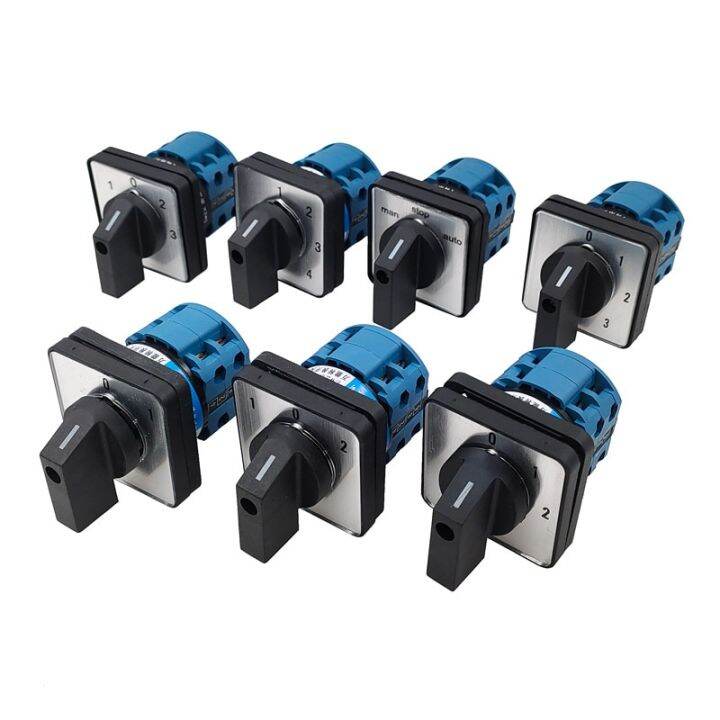 Electric 2/3/4 Position 8 Terminals Rotary Cam Changeover Switch 500V ...