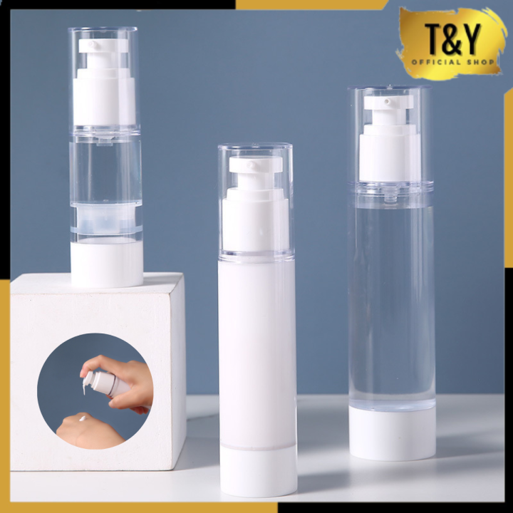 TY Botol Refill Vacuum 50Ml Bottle Pump Lotion Airless 80Ml Botol Spray ...