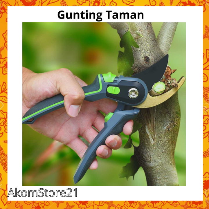 Gunting Taman Ranting Tumbuhan Pruning Shear Scissors - 1020 | Lazada ...