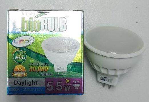 หลอดไฟ LED ยี่ห้อ Bio bulb MR16 5.5W 220V | Lazada.co.th