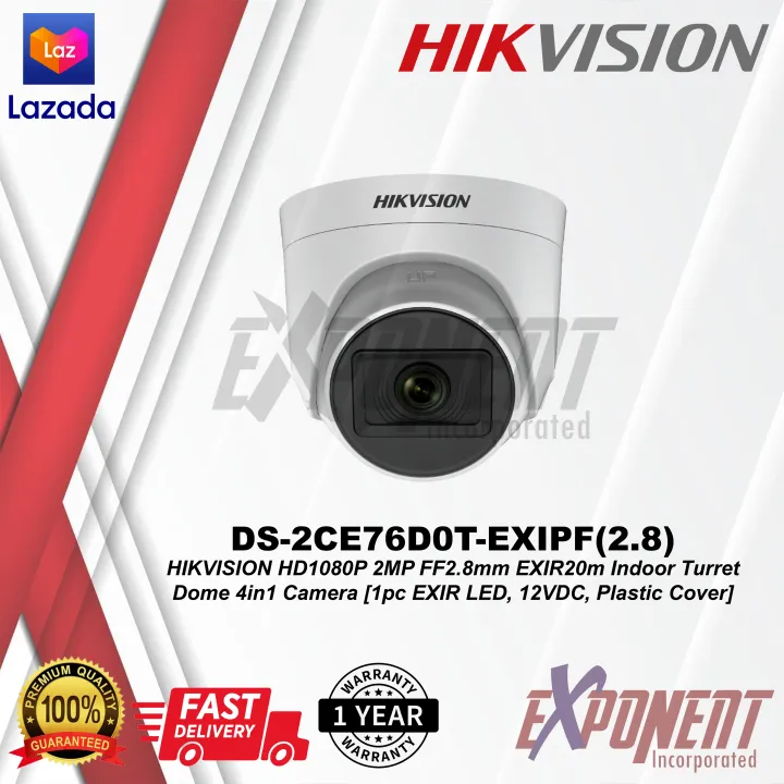 DS-2CE76D0T-EXIPF(2.8) - HIKVISION HD1080P 2MP FF2.8mm EXIR20m Indoor ...