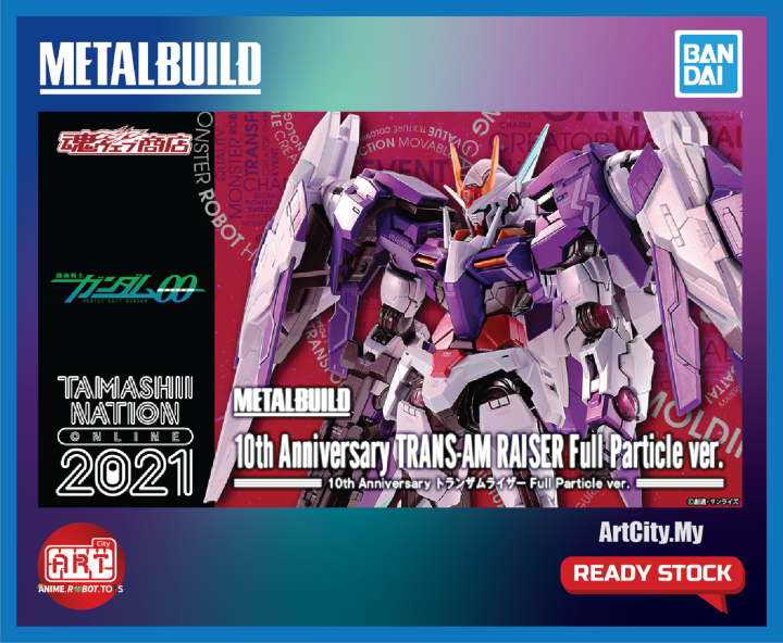 (READY STOCK) Bandai Metal Build - Gundam 00 Raiser - Trans Am Full Particle Ver - 10th ...