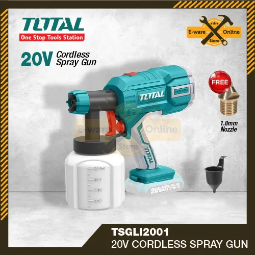 Total Cordless Spray Gun Paint Spray Gun Paint Sprayer Gun Mesin Sembur ...