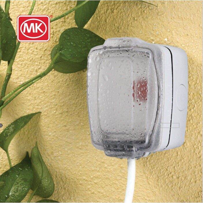 MK 86486 Weatherproof Switched Socket outlet TC WHI 13A 1G IP66 | Lazada