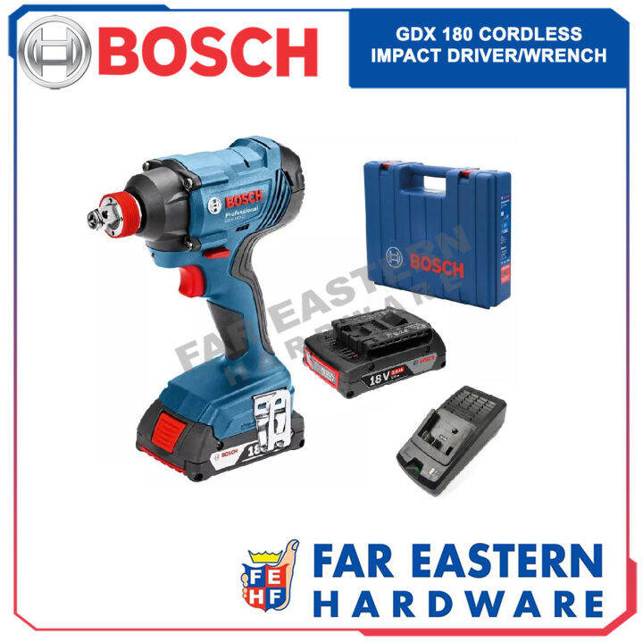 Bosch Gdx 180 Li Cordless Impact Driver Wrench W Battery Charger