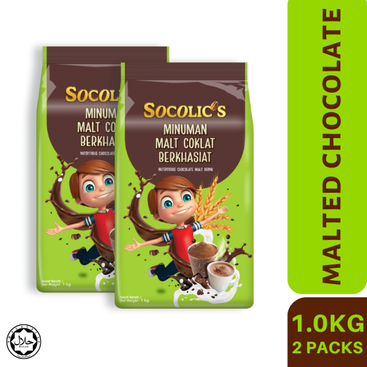 Socolic’s Chocolate Malt Drink 1KG + FREE GIFT [TWIN PACK] | Lazada