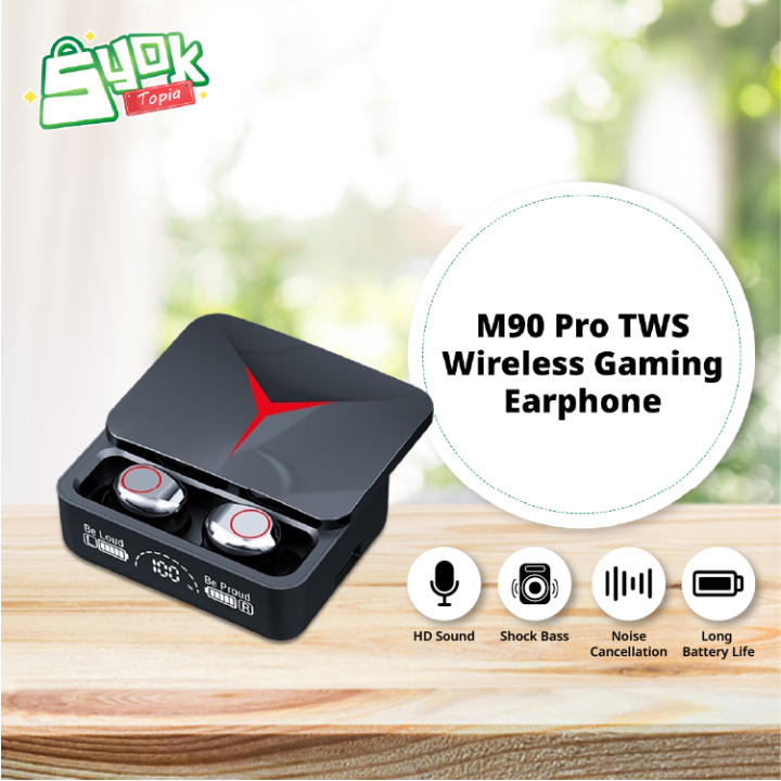 M90 Pro TWS Wireless Gaming Earphone | Noise Cancellation Technology | Switchable Gaming ...