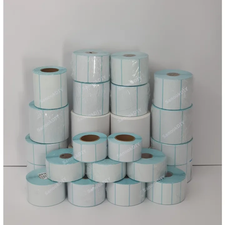 กว้าง 4cm. - 8cm. สติ๊กเกอร์ความร้อน (ไม่ต้องใช้หมึก) Direct Thermal ...