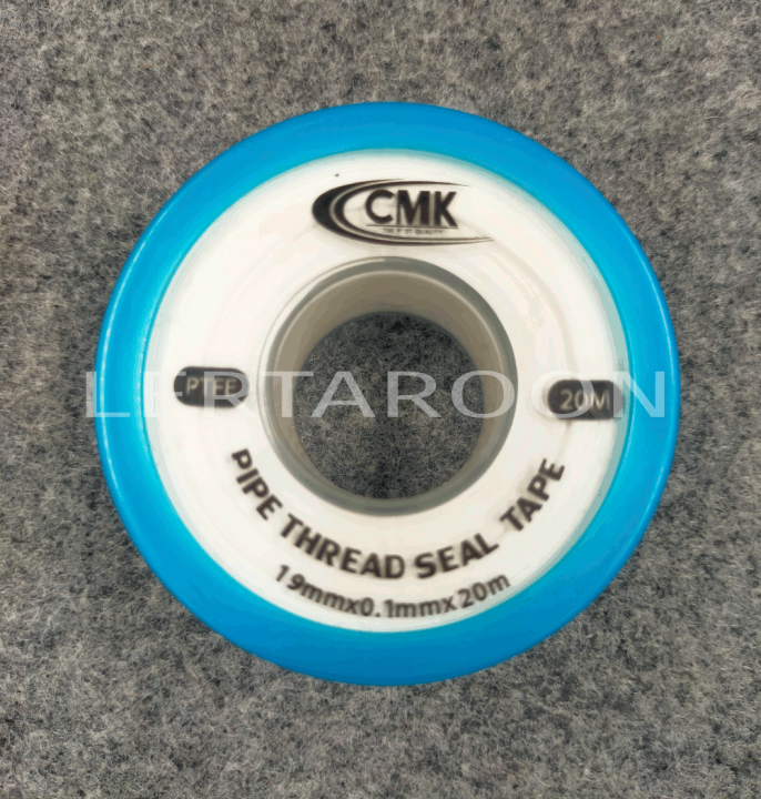 เทปพันเกลียว CMK (1 ม้วน) ยาว 20 M ป้องกันการรั่วซึมของน้ำข้อต่อเกลียวต่างๆได้เป็นอย่างดีเทปพัน ...