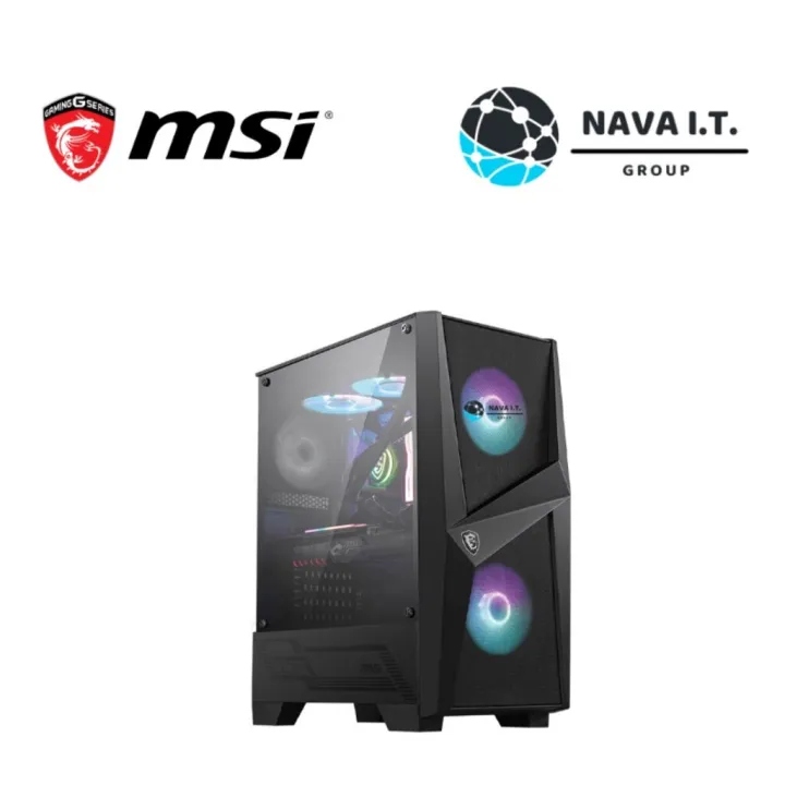 Case MSI Mag Forge 100R RGB (Black) warranty 1 year | Lazada.co.th
