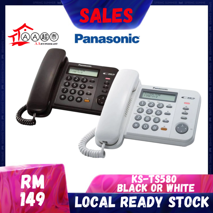 [Local Ready Stock] Panasonic KX-TS580 Single Line Phone Corded Phone Speaker Phone KX-TS580ML ...