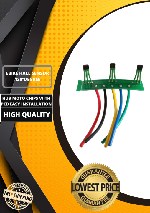 Ebike hall sensor 120°degree ,hub moto chips,with pcb for easy ...