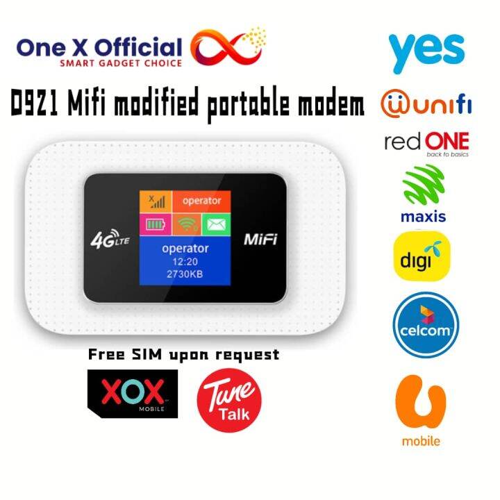 READY STOCK KL!! 4G LTE PORTABLE MODEM D9 D921 - LCD (NEW MODEL ...