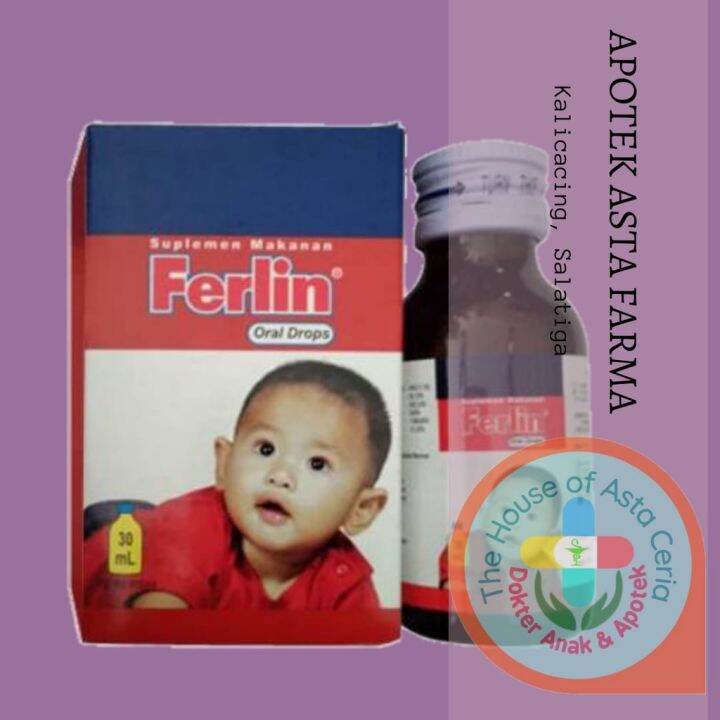 FERLIN DROP 30ML MULTIVITAMIN DAN ZAT BESI RASA STRAWBERRY | Lazada ...
