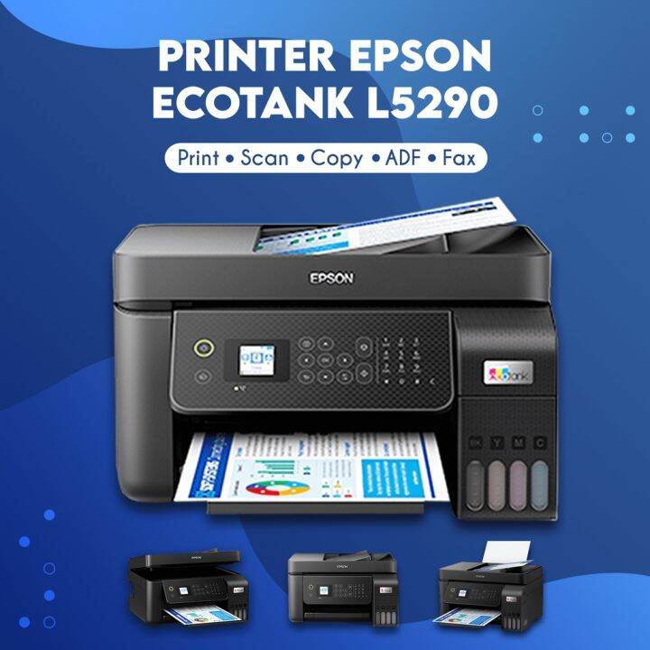 AIO Epson L5290 Printer Print Scan Copy WiFi Pengganti L5190 ADF ...