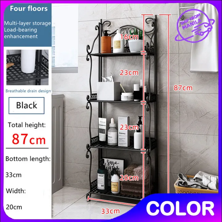 Multi purpose iron shelf storage metal shelf - kitchen shelf manager 4 ...