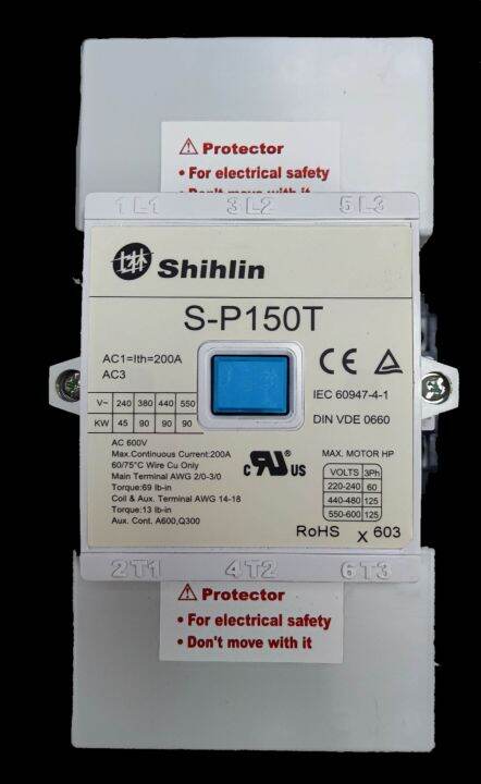 Magnetic Contactor 200A 3 Phase 220V, Ith=200A S-P150T, SP150T , SP150 ...