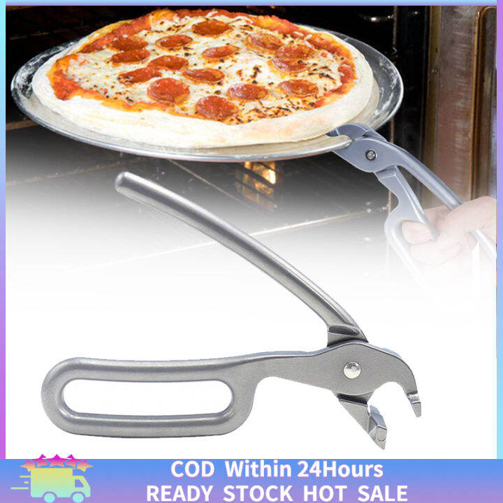 Premium Pizza Pan Gripper Heavy Duty Cast Aluminum Pan Tongs Pizza Pan ...