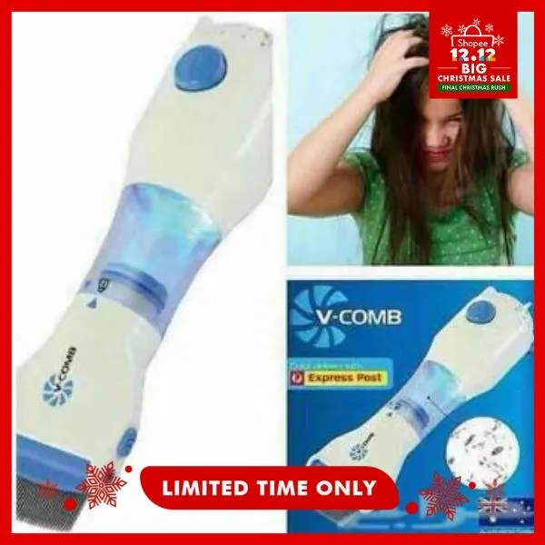 V-Comb Electric Lice Kuto Vacuum Remover Treatment Machine Nit Eggs ...