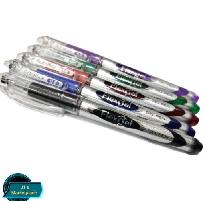 Flexgel Gel Pen 0.5mm (Sold per piece) (Available in Black / Blue/ Red ...