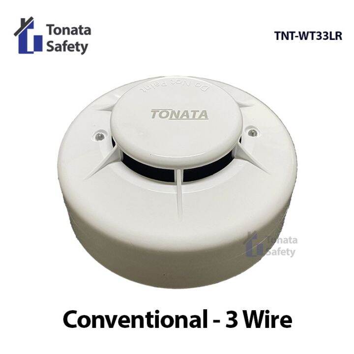 Conventional Smoke Detector Photoelectric Tonata / 3 Wire | Lazada ...