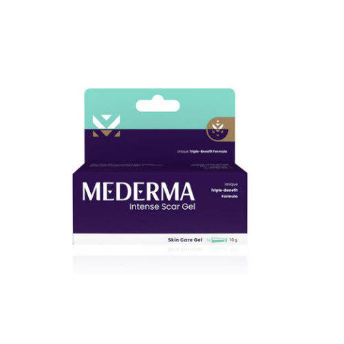MEDERMA Intense Gel 10 g. เจลรักษาแผลเป็นจากสิว รอยแผลผ่าตัด หลังคลอด ...