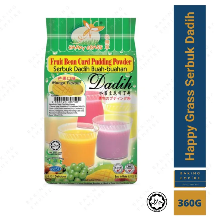 Happy Grass Dadih Fruit Bean Curd Pudding Powder 360g (15 Flavour) | Lazada