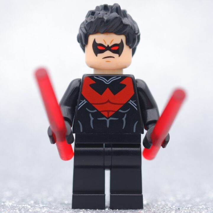 𝘗𝘓𝘖𝘠𝘉𝘙𝘐𝘊𝘒 - Nightwing Red Eye HERO DC - LEGO® Minifigures Authentic เล ...