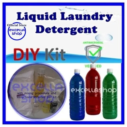 LKlbeGJs Liquid Laundry Detergent Soap DIY KIT raw materials Do It yourself making KIT 12liters ...