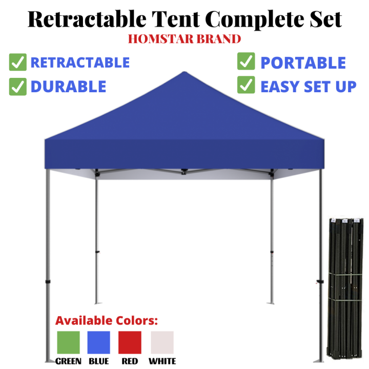 2m x 2m Homstar Retractable tent "UPGRADED" with "PVC tarpaulin ...