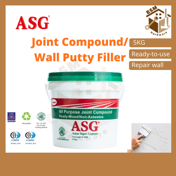 BSM ASG Plaster Joint Compound Ceiling Simen Tutup Lubang Dinding Putty ...