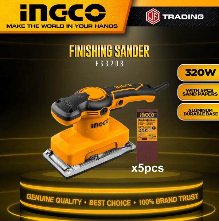 Ingco Finishing Sander FS3208 ♦JF TRADING♦ | Lazada PH