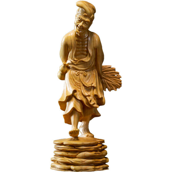 Crazy Monk statue,Ji Gong statue,wooden Statue,Home Decor | Lazada