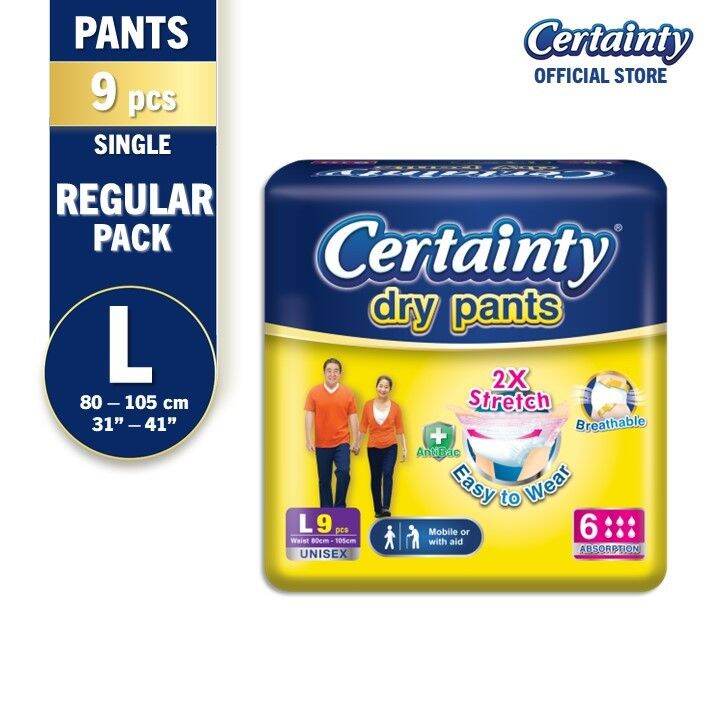 Certainty DryPants L 1 x 9's Adult Diaper | Lazada