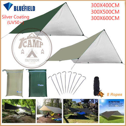 READY STOCK Bluefield Flysheet With UV Silver Coated Tarp Camping ...