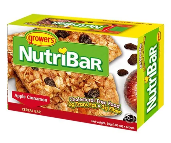 Growers NutriBar Cereal Bar Apple Cinnamon 30g | Lazada PH