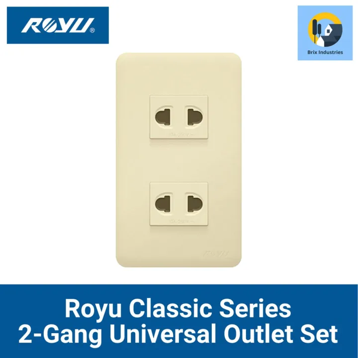 Royu Classic Series Universal Outlet Set 1 2 3 Gang WH111 WH113 WH115 ...