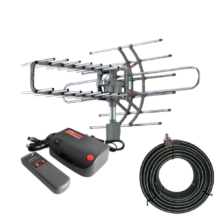 Antena TV digital Outdoor / Luar + Remote + Booster Sanex WA 950 TG / 850 TG | Lazada Indonesia