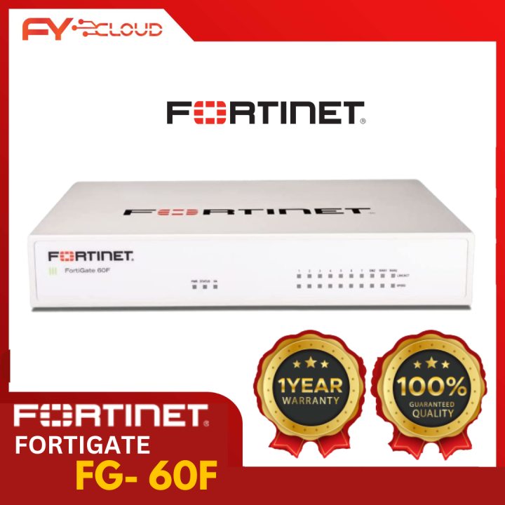 Fortinet FortiGate FG-60F FortiWiFi Series 10x GE RJ45 ports (including ...